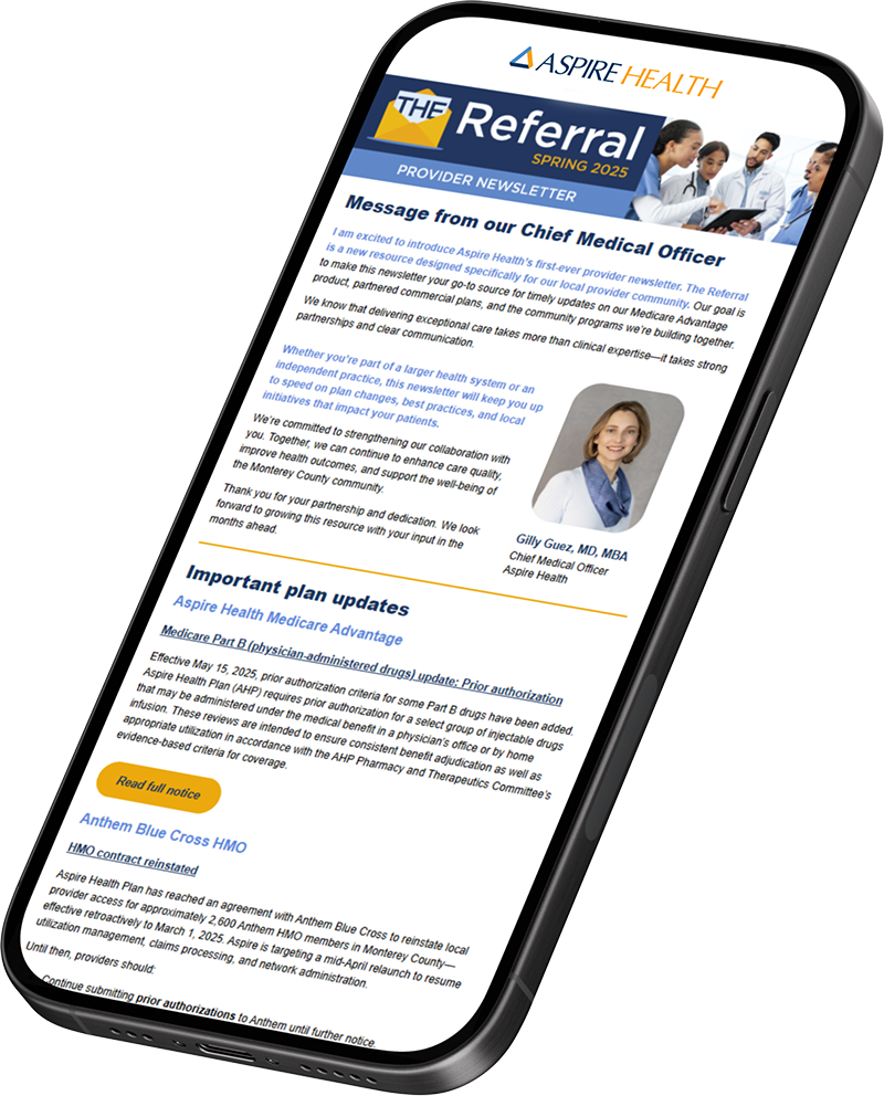 Health Care Providers - Aspire Health Plan - Aspire Health Plan